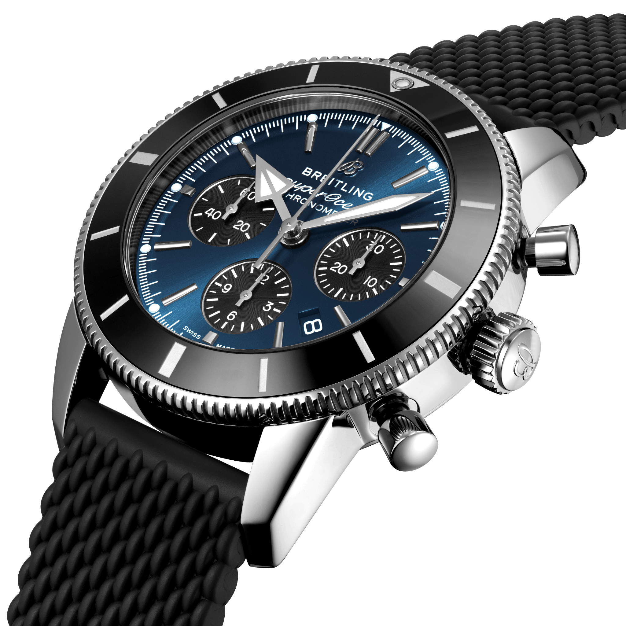 Superocean Heritage B01 Chronograph 44 Acero inoxidable - Azul ...