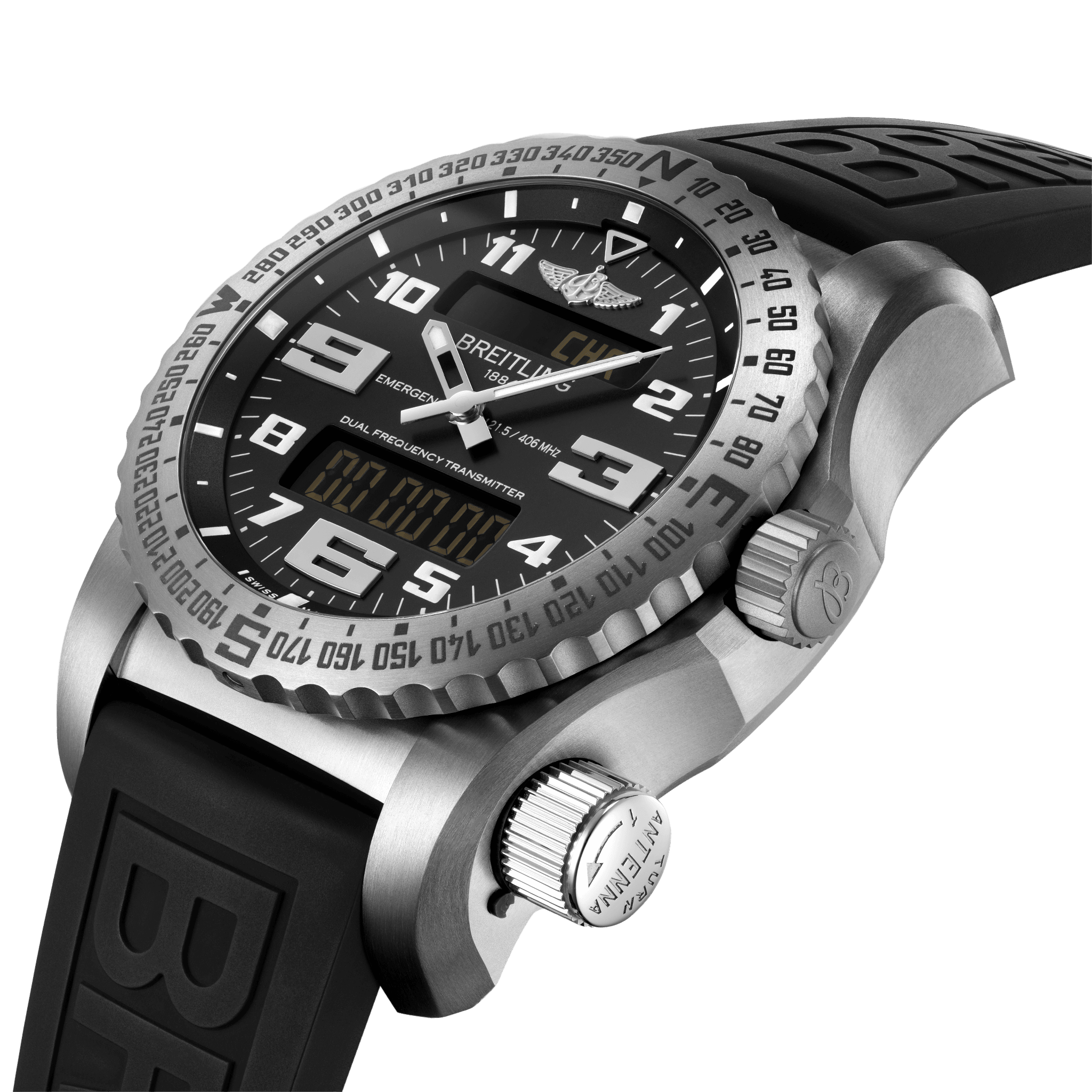 Emergency Titanium - Black E76325221B1S1 | Breitling