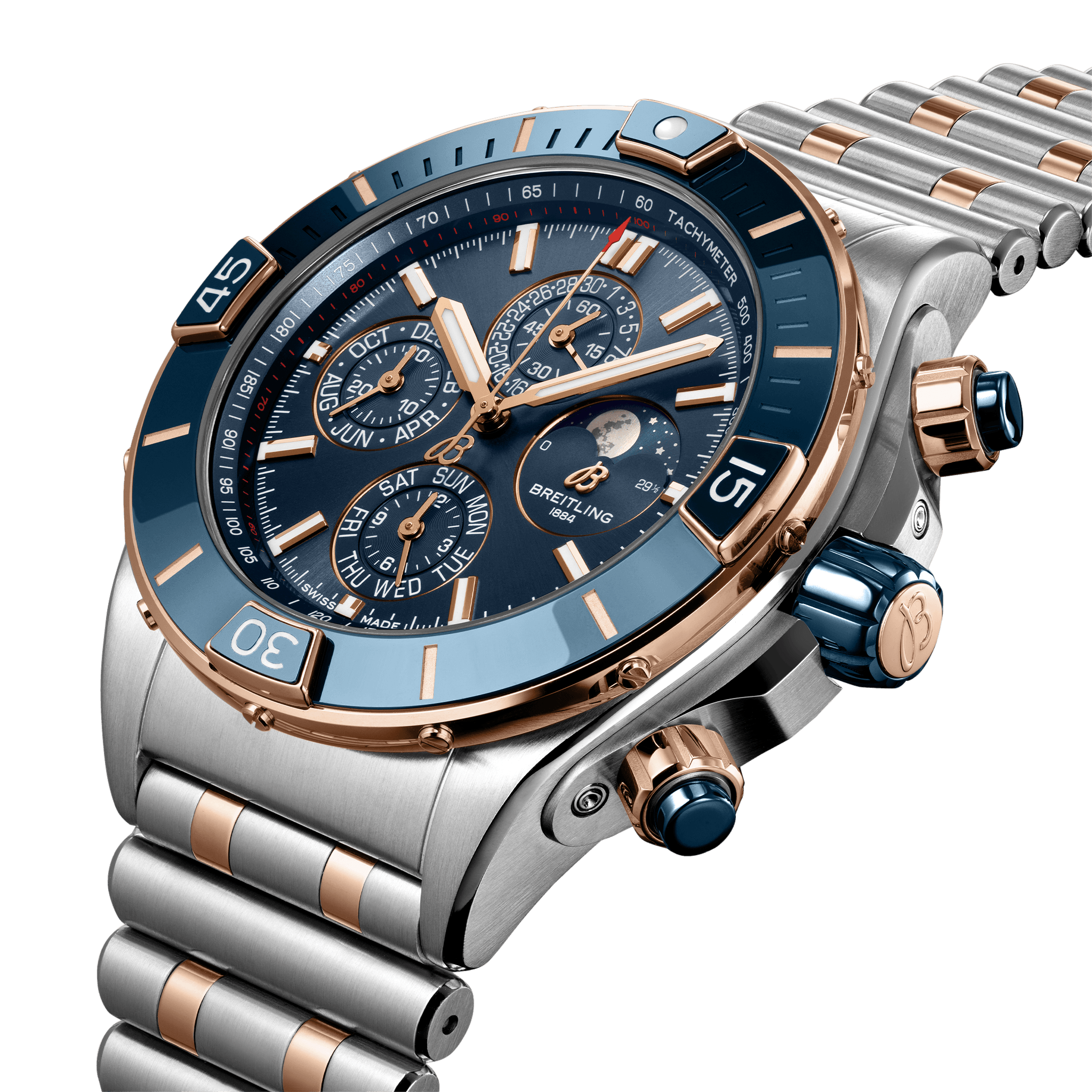 Super Chronomat 44 Four-Year Calendar Stainless steel & 18k red gold ...