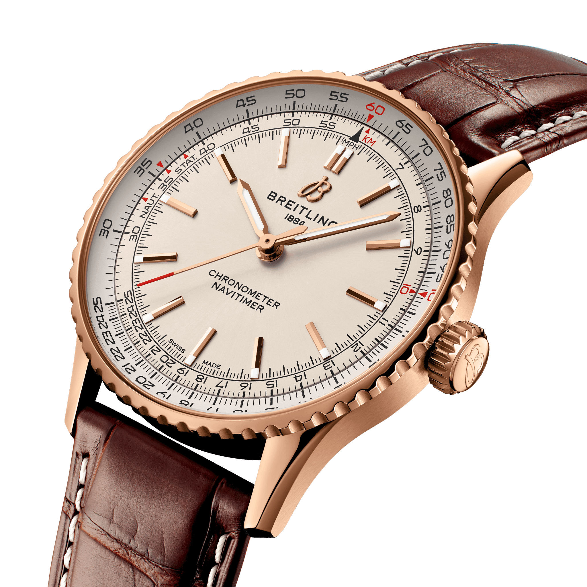 Navitimer Automatic 41 Oro rojo de 18K con trazabilidad a pequeña ...